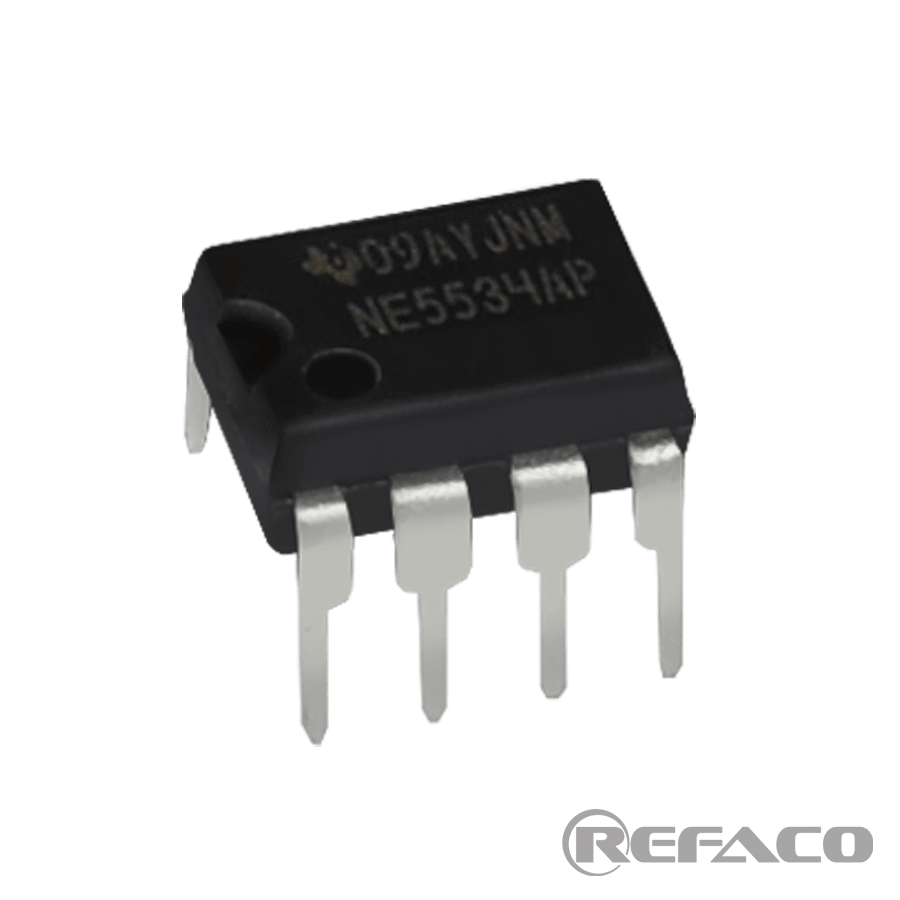آی سی تقویت کننده عملیاتی TI 8PIN,DIP,Low-Noise Operational Amplifiers NE5534AP-رفاء الکترونیک